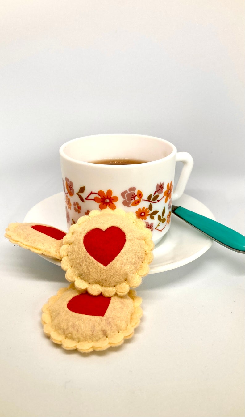 Felt Jam Heart Biscuits - Etsy
