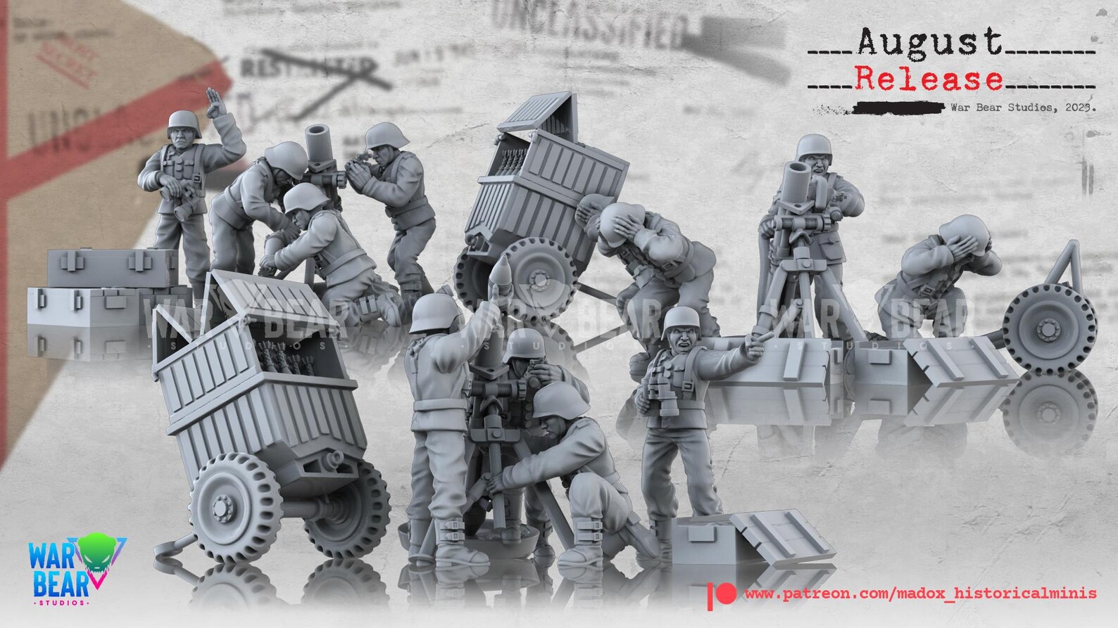 WW2 German Heavy Mortar Team A,B,C 1:72 & 28mm - Etsy