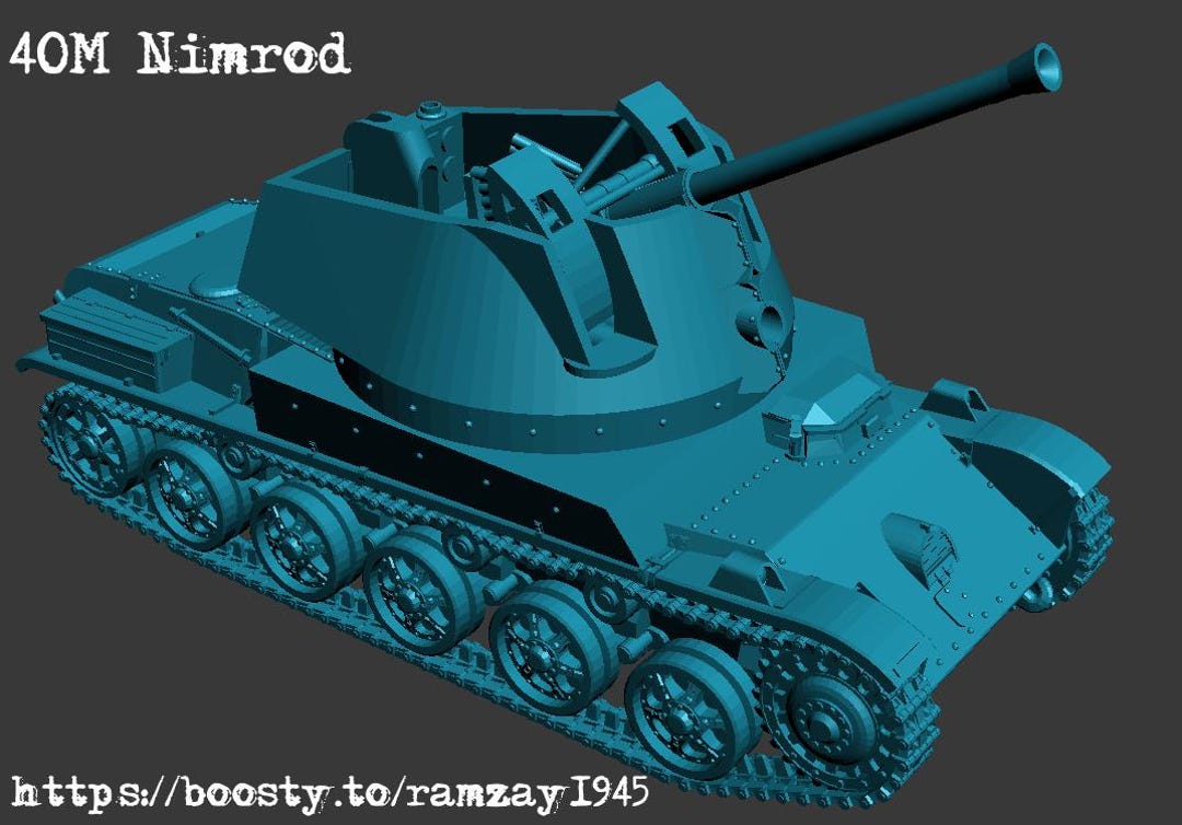 Ww2 Hungary Tank Nimrod 1:72 Scale - Etsy