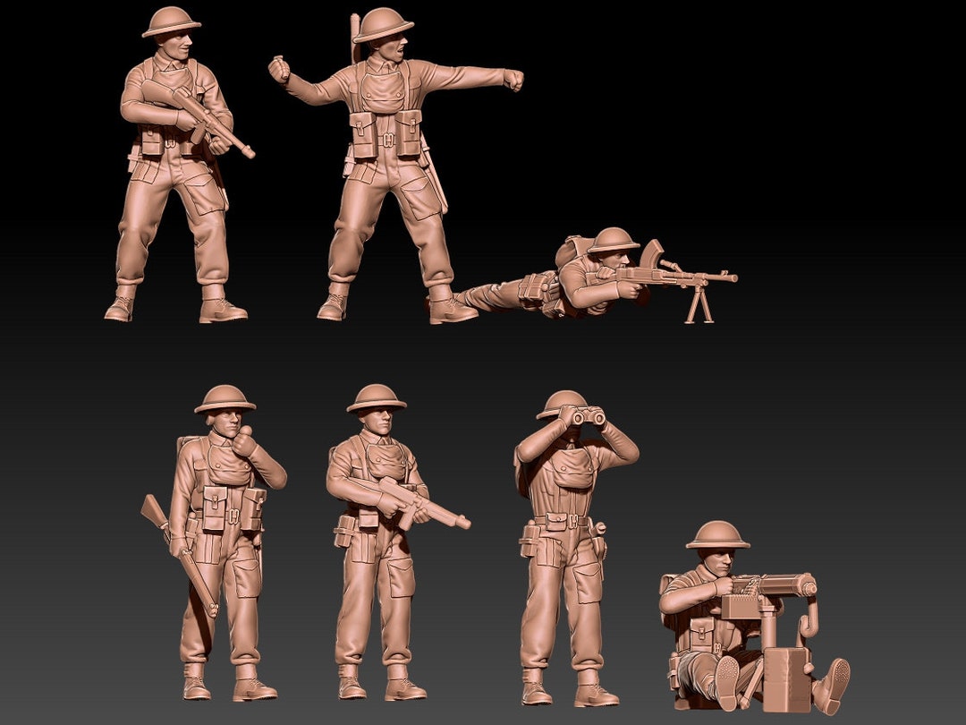 WW2 BEF Set 2 1:72 & 28mm - Etsy