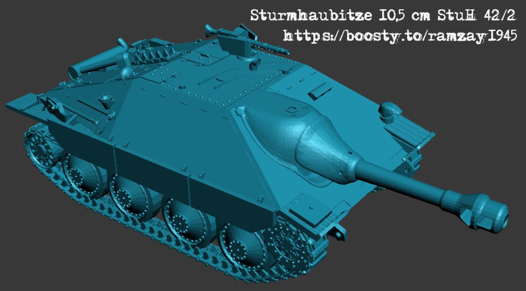 Ww2 Tank Hetzer Stuh42 15mm & 1:72 Scale - Etsy