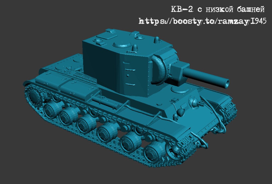 Ww2 Tank KV-2 Late 15mm & 1:72 Scale - Etsy