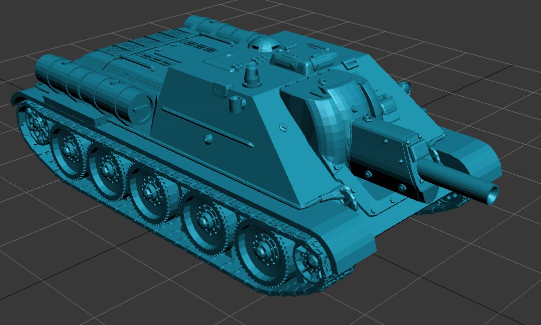 Ww2 Tank Su-122 15mm & 1:72 Scale - Etsy