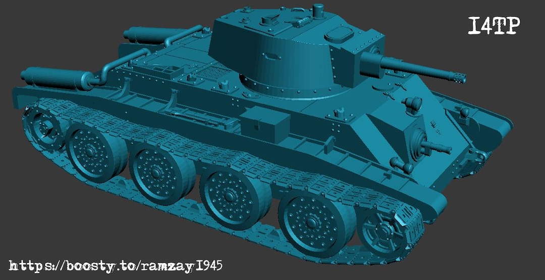 Ww2 Tank 14TP 15mm & 1:72 Scale - Etsy