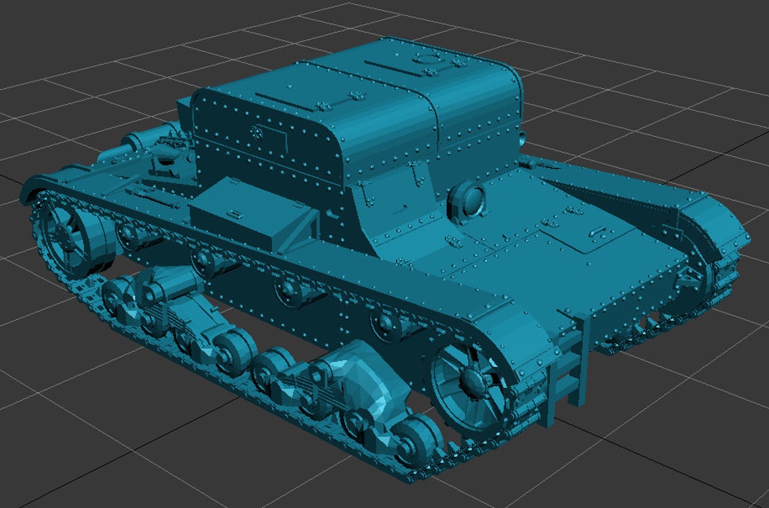 Ww2 Panzer T-26T Traktor mod 31 Gun 15mm & 1:72 - Etsy.de