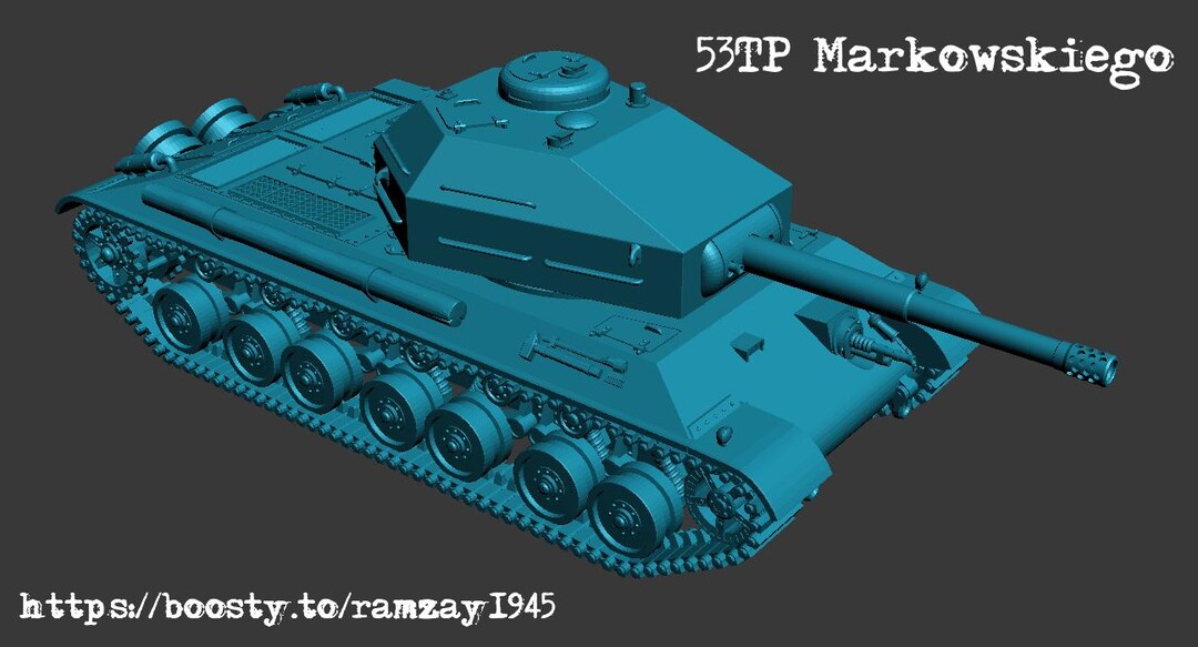 Ww2 Tank 53tp 15mm & 1:72 Scale - Etsy