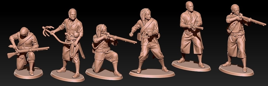 Napoleonic Pirates and Sailors at Work Set 4 1:72 & 28mm - Etsy