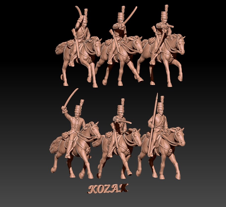 Napoleonic Russian Mounted Jagers Set 1 1:72 & 28mm - Etsy