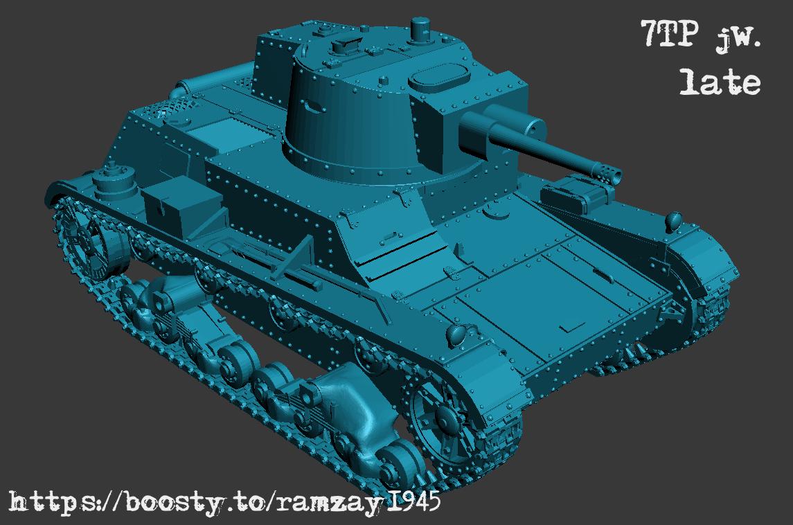 Ww2 Tank 7TP Early or Late Version 15mm & 1:72 Scale - Etsy