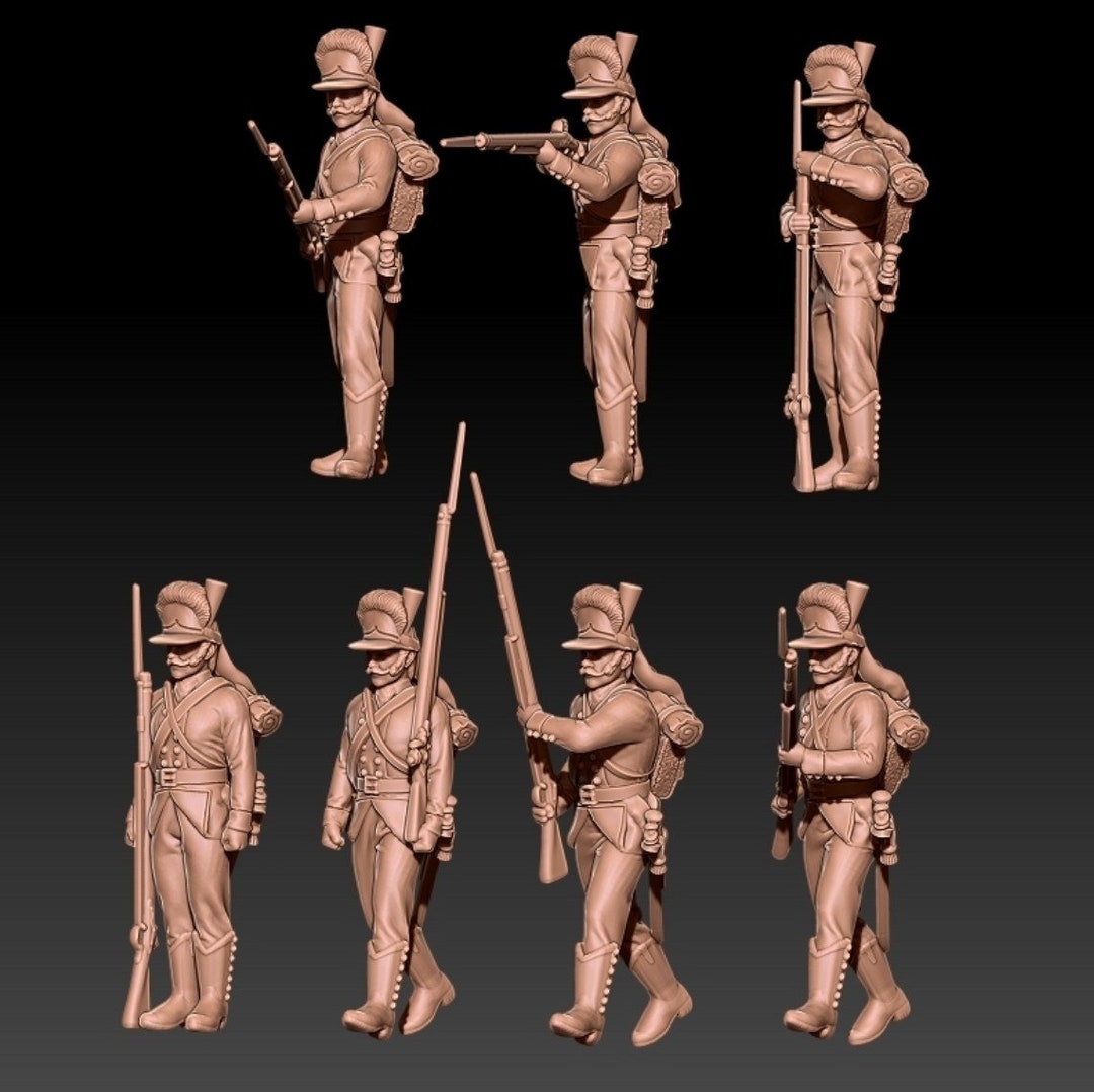 Napoleonic Russian Jagers 1799 in Field Cap Set 2 1:72 & 28mm - Etsy