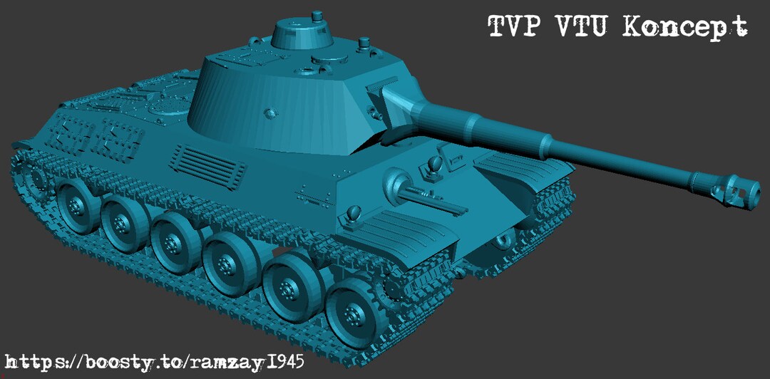 Ww2 Tank Tvp Vtu 15mm & 1:72 Scale - Etsy