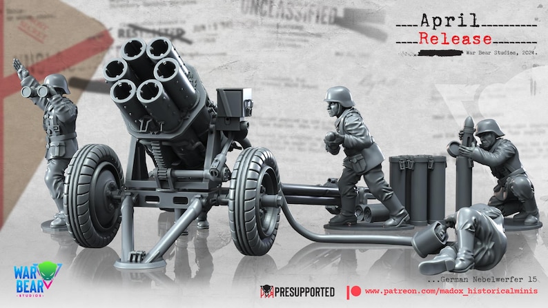 WW2 German Nebelwerfer 1:72 & 28mm - Etsy
