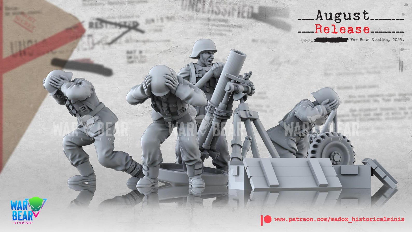 WW2 German Heavy Mortar Team A,B,C 1:72 & 28mm - Etsy