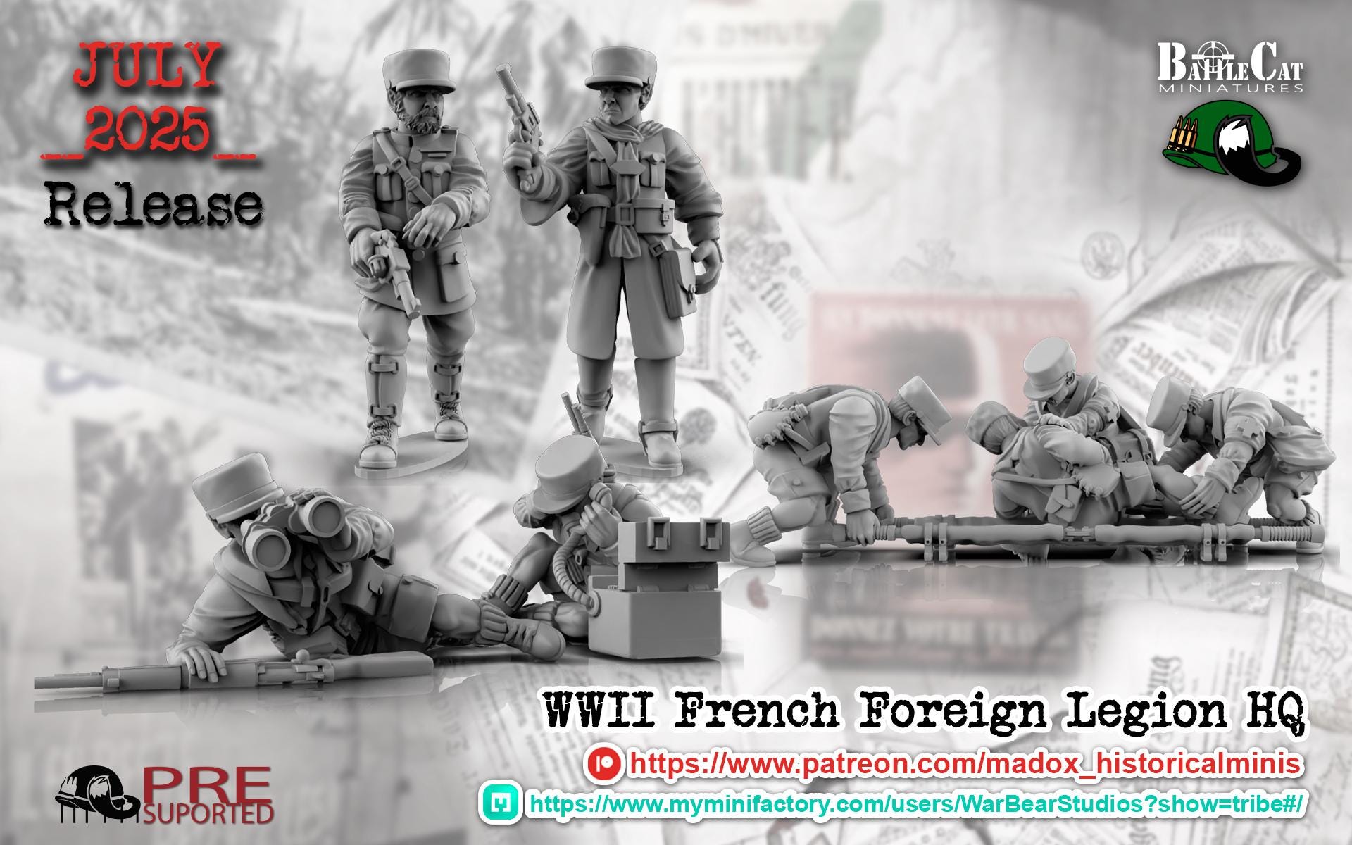 WW2 French Foreign Legion HQ 1:72 & 28mm - Etsy UK