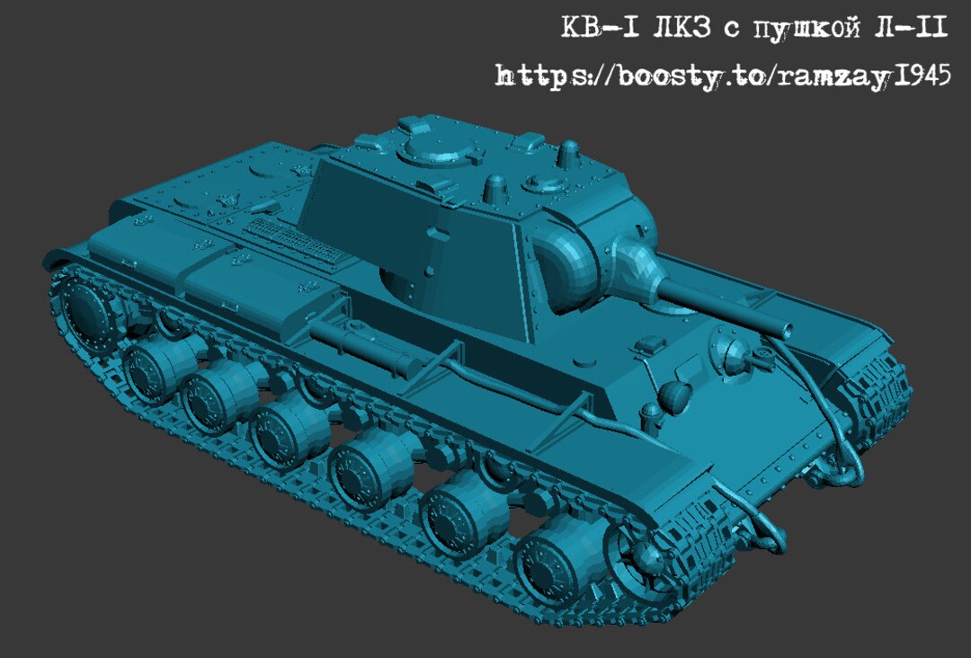 Ww2 Tank KV-1 LKZ L-11 15mm & 1:72 Scale - Etsy