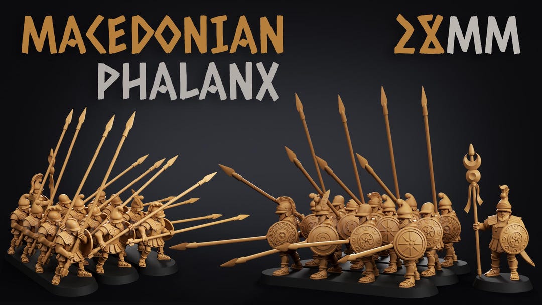 Macedonian Phalanx 13xmodels Pack 28mm Set - Etsy