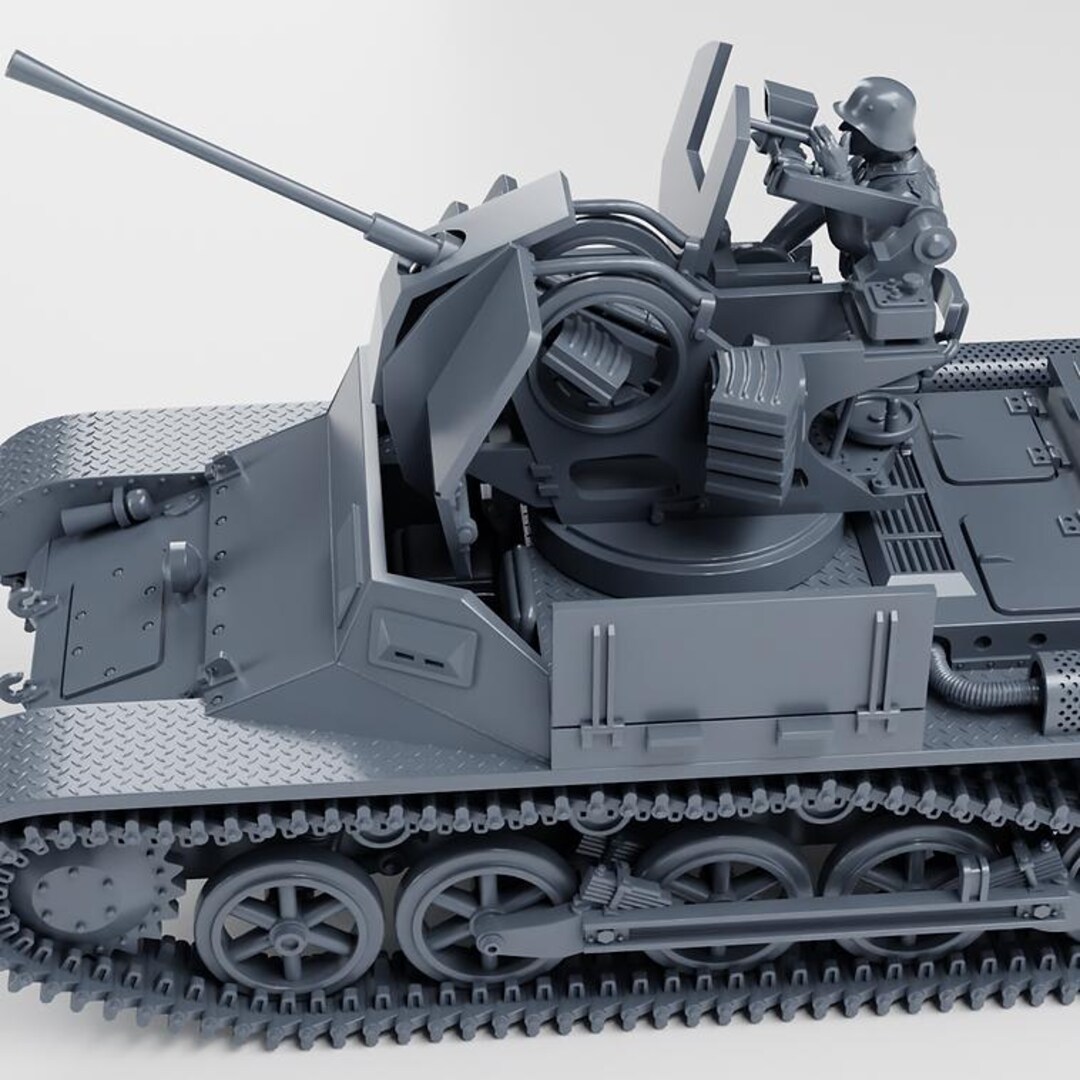 Ww2 German Tank Flakpanzer I - 2cm Flak 38 (sf.) Auf Panzer I Ausf.a - Etsy