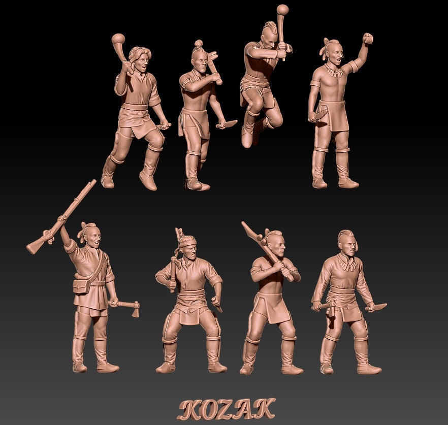 Napoleonic Indian Melee Fighters Set 2 1:72 & 28mm - Etsy