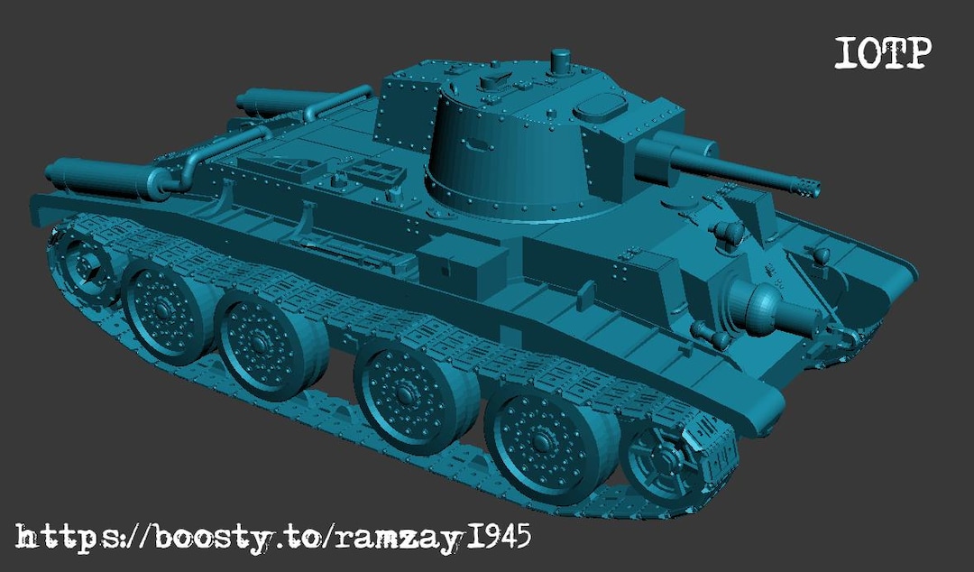 Ww2 Tank 10TP 15mm & 1:72 Scale - Etsy