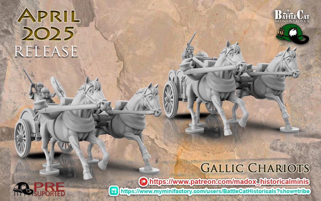 Gallic Chariots 2 Models 1:72 & 28mm - Etsy