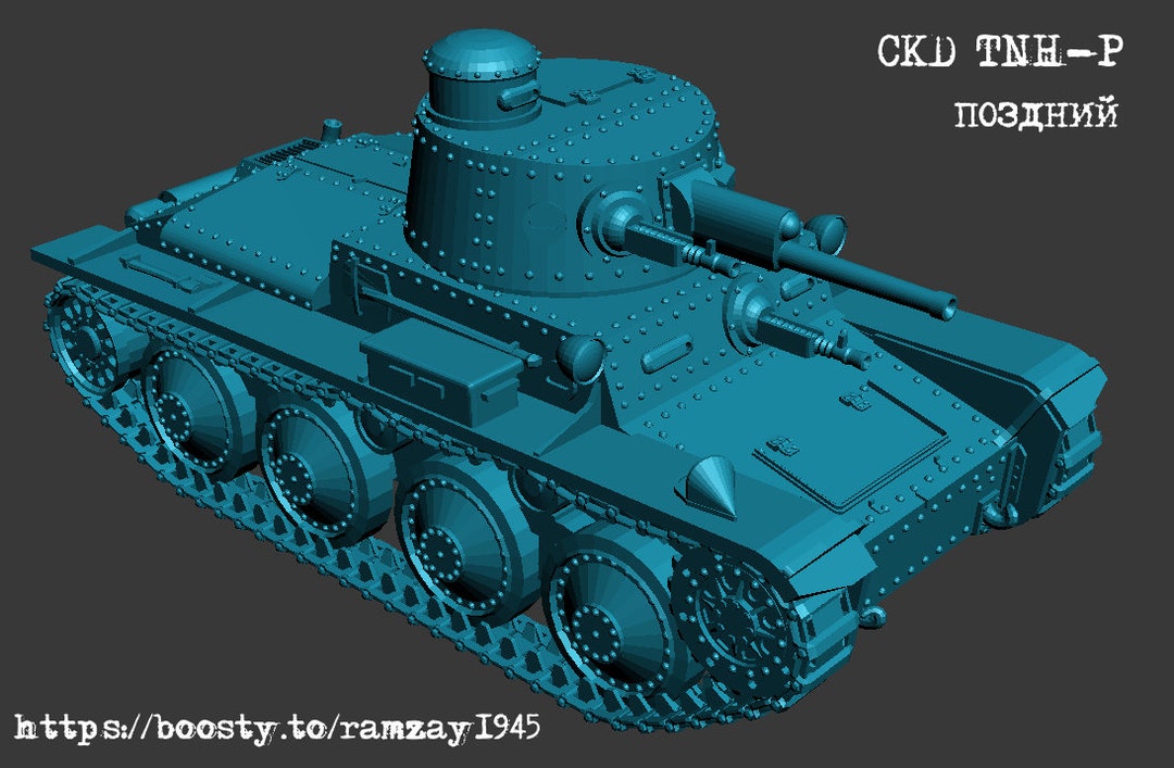 Ww2 Tank TNH-P Late 15mm & 1:72 Scale - Etsy