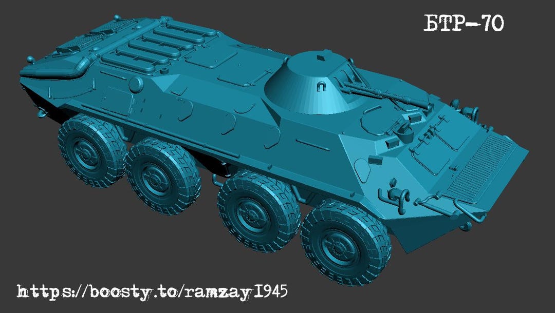 Ww2 Tank BTR-70 15mm & 1:72 Scale - Etsy