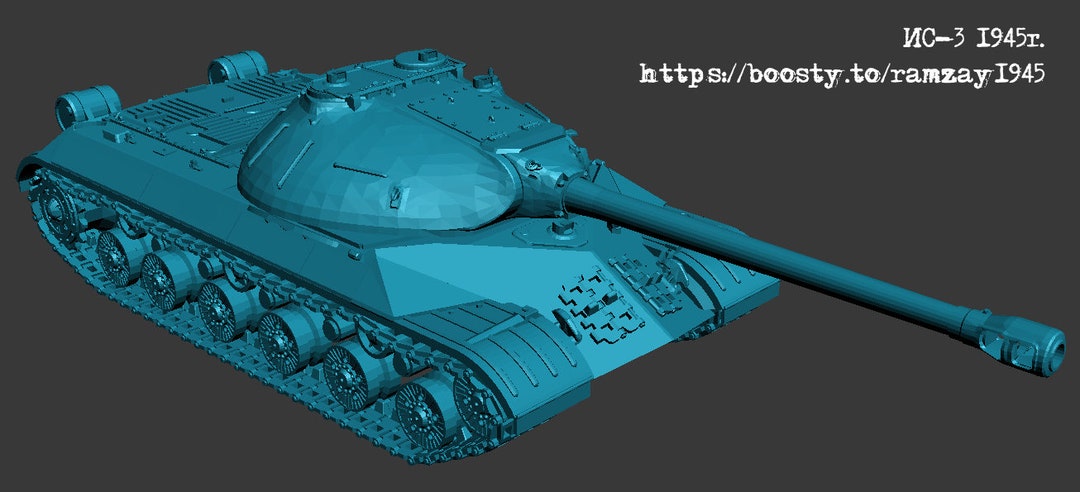 Ww2 Tank IS3 Early 15mm & 1:72 Scale - Etsy