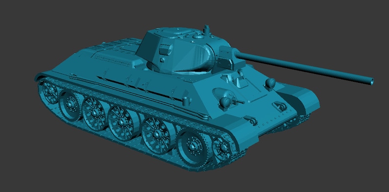 WW2 Tank T34-57 15mm & 1:72 Scale - Etsy