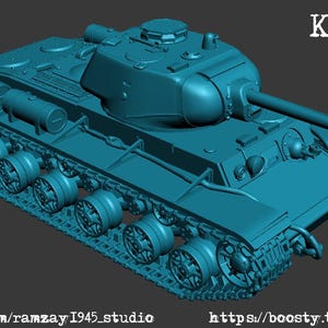 Ww2 Tank Kv-1 and Other Variants 15mm & 1:72 Scale - Etsy
