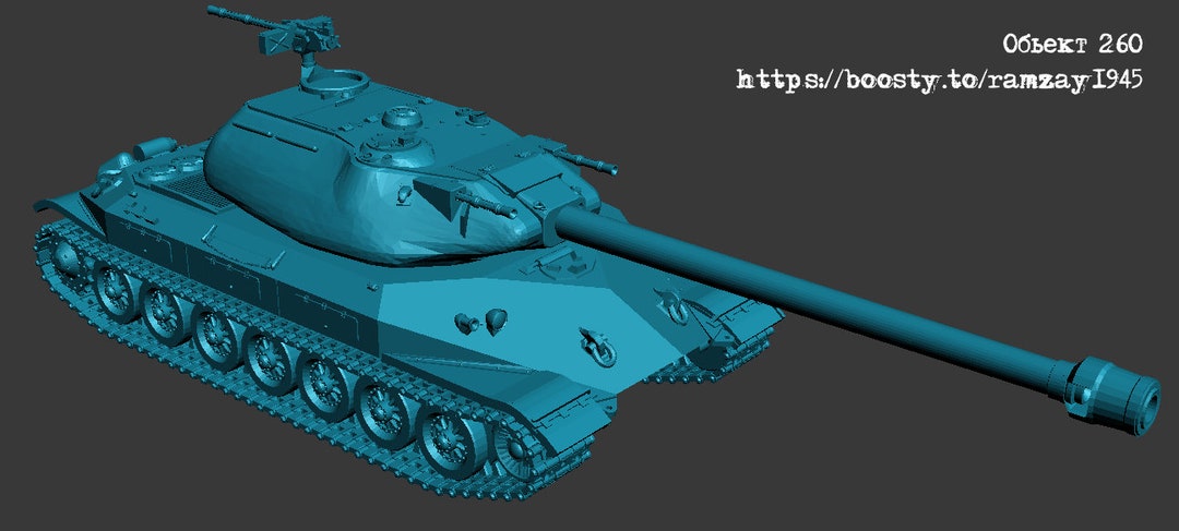 Ww2 Tank Object 260 15mm & 1:72 Scale - Etsy