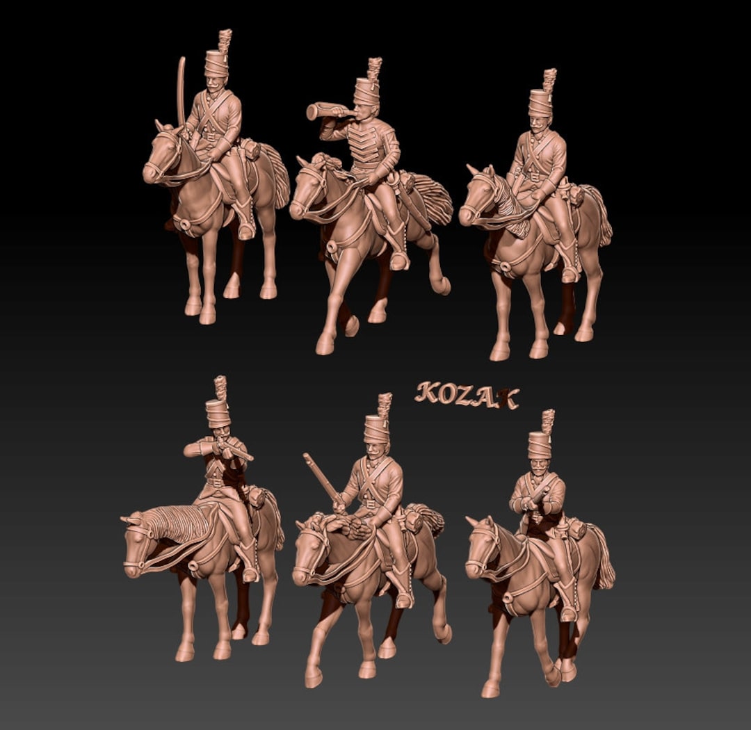Napoleonic Russian Mounted Jagers Set 2 1:72 & 28mm - Etsy