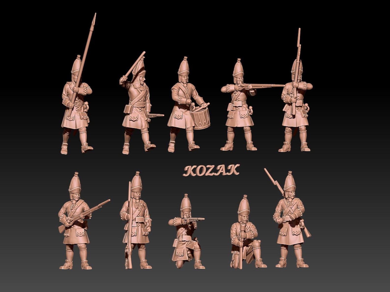 Napoleonic Russian Grenadiers Mitre Set 1 1:72 & 28mm - Etsy