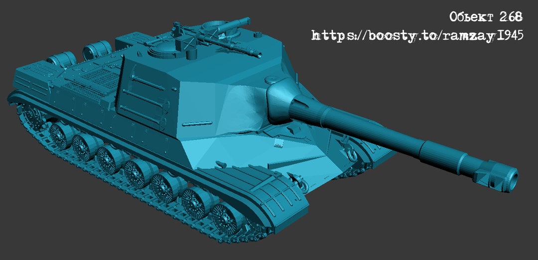 Ww2 Tank Object 268 15mm & 1:72 Scale - Etsy