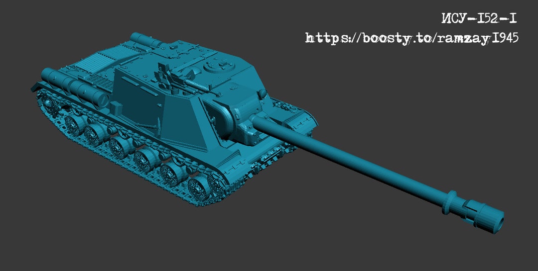 Ww2 Tank ISU-152-1 15mm & 1:72 Scale - Etsy