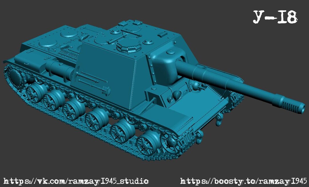Ww2 Tank U-18 15mm & 1:72 Scale - Etsy