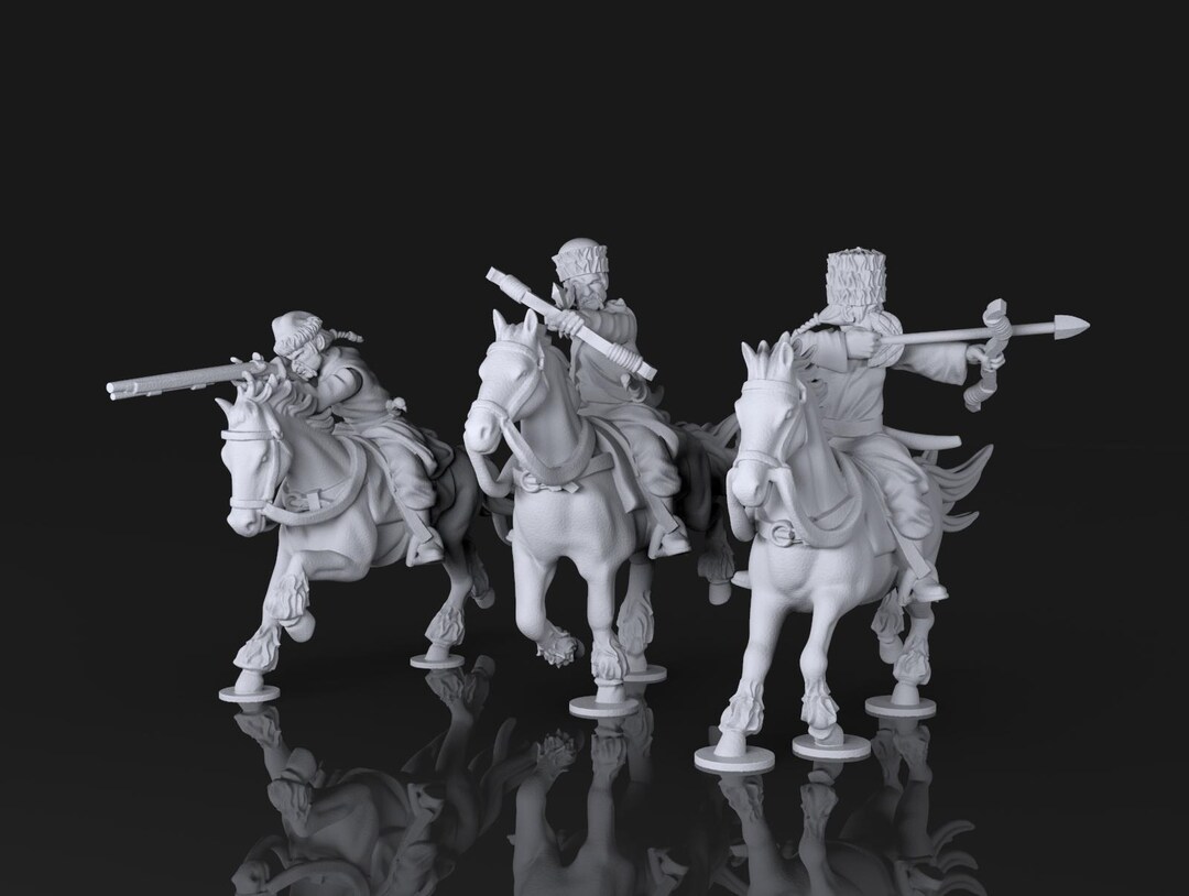 SYW Cossacks Cavalery 5 Models per Pack 1:72 & 28mm - Etsy