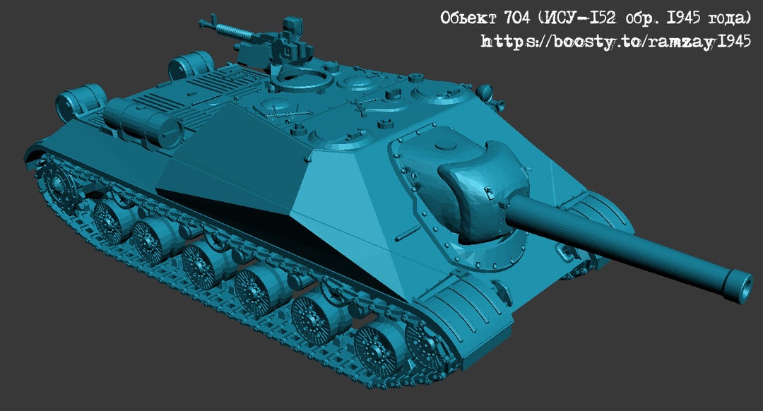 Ww2 Tank Object 704 15mm & 1:72 Scale - Etsy
