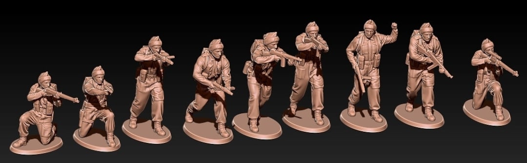 Ww2 Commandos 1 72 And 28mm Etsy