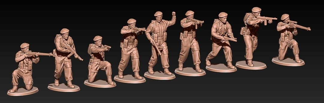 WW2 Commandos Berets 1:72 & 28mm - Etsy