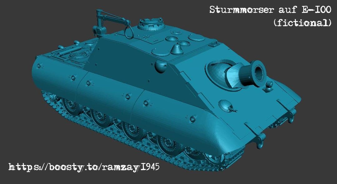 Ww2 Sturmpanzer E-100 Tank 15mm & 1:72 Scale - Etsy