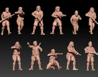 Ww2 British SAS LRDG Raiders Set 1 1:72 & 28mm - Etsy