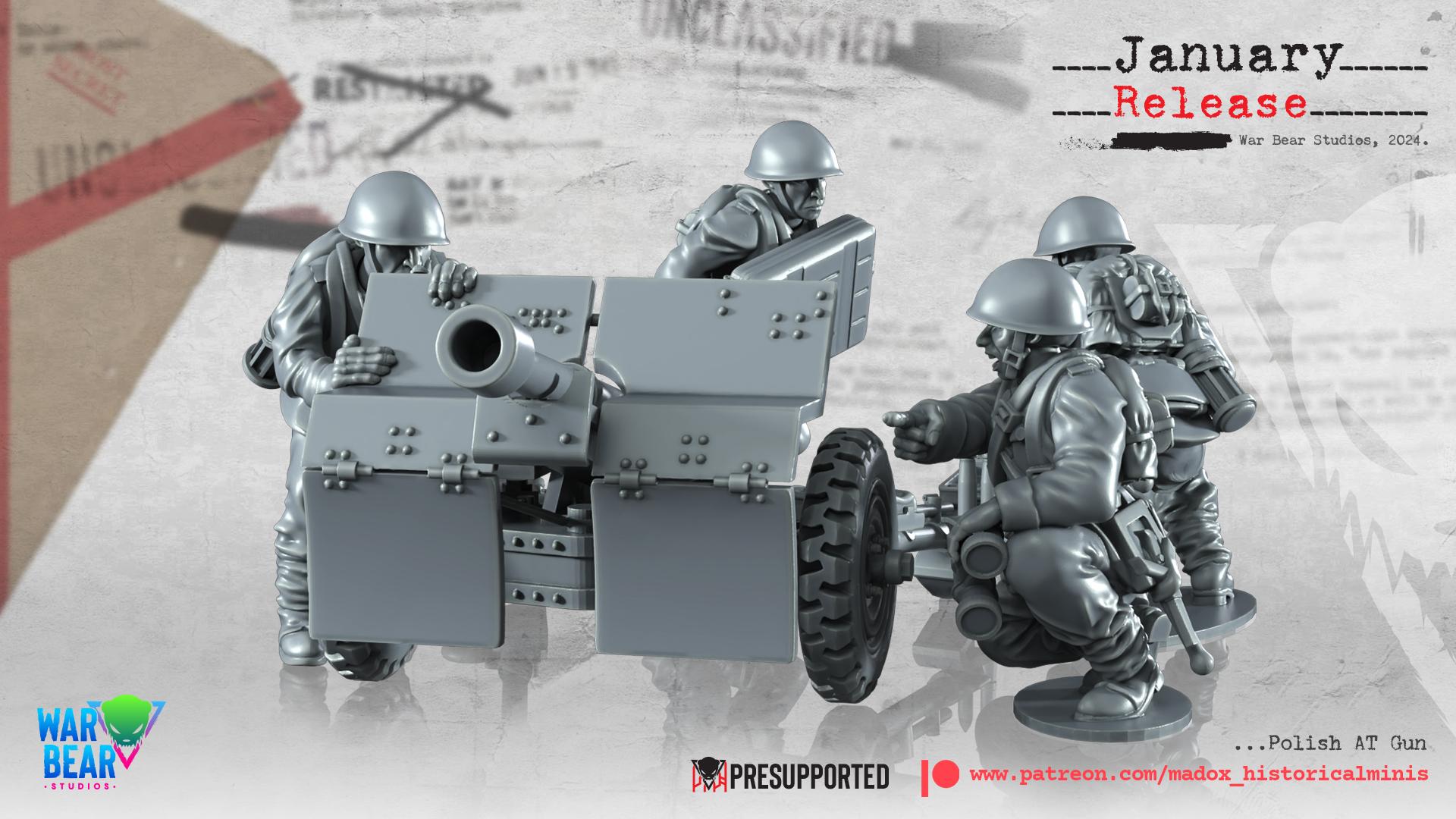 WW2 Poland Light Artellery A,B,C 1:72 & 28mm - Etsy