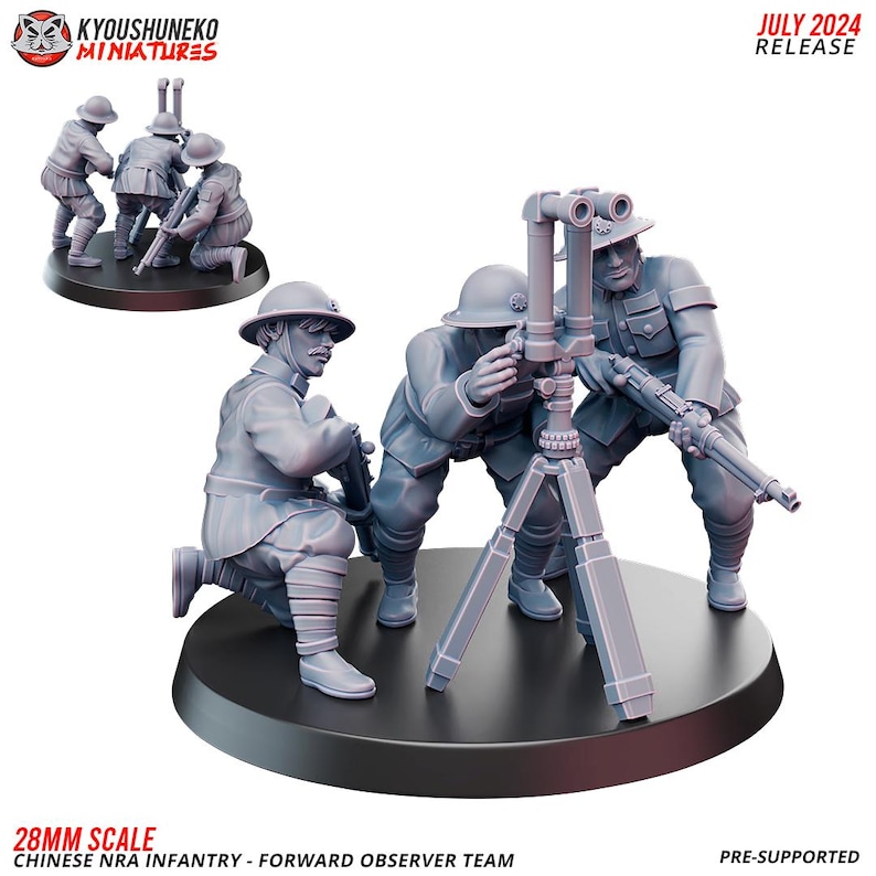 Ww2 China Scout TEAM 1.72 28mm 32mm - Etsy