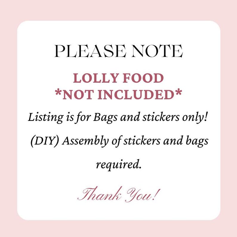 Personalised Wedding Favours Lolly Bags - His and Her Favourite ...
