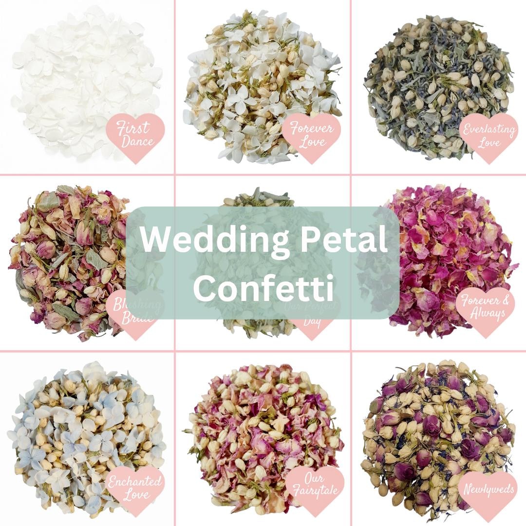 Biodegradable Wedding Confetti -natural Dried Flower Petals (1 Litre ...