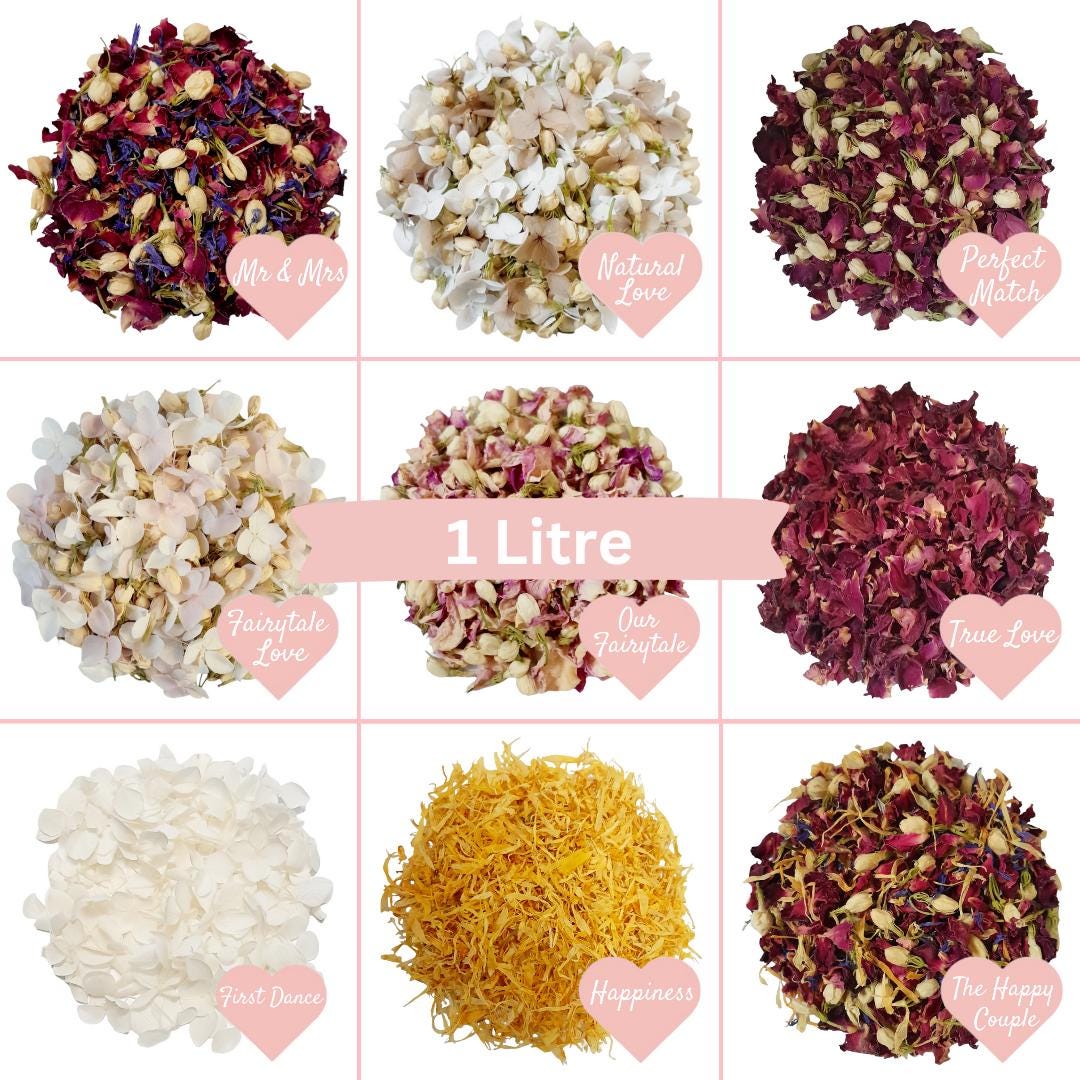 1 Litre Flower Confetti Eco-friendly Biodegradable Wedding Confetti ...
