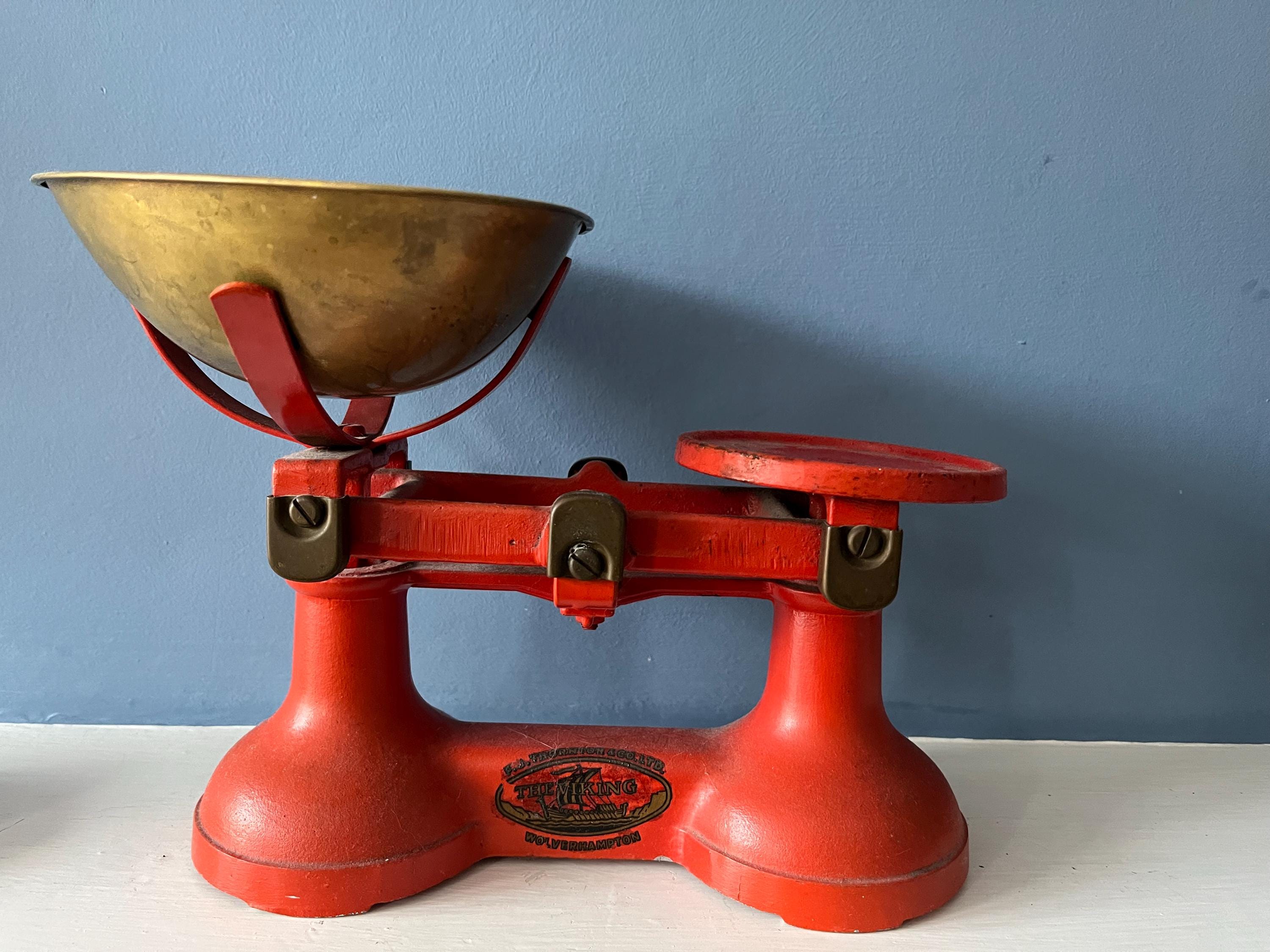 Vibrant Red Vintage Viking Kitchen Scales - Etsy