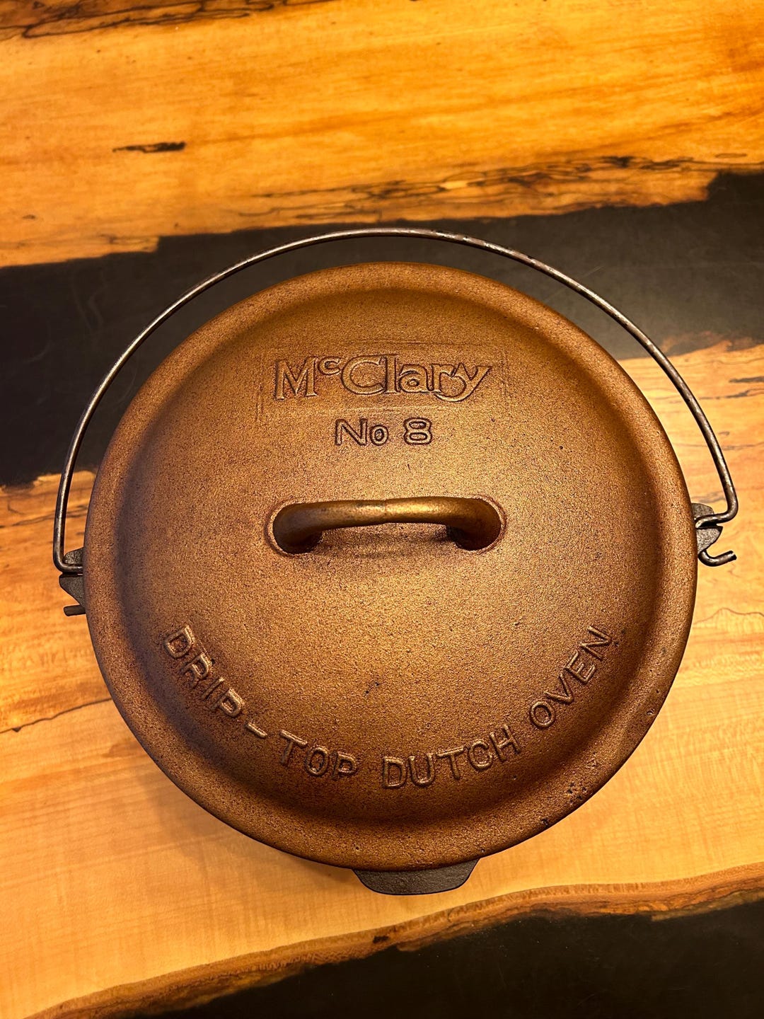 Mcclary No8 Cast Iron Dutch Oven With Trivet - Etsy