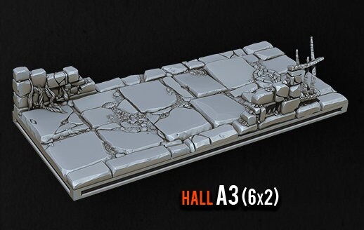 Kraken 3D Studio Fantasy Dungeon Stone Dungeon Corridors A to C - Etsy UK