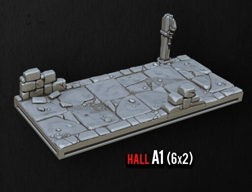 Kraken 3D Studio - Fantasy Dungeon - Stone Dungeon - Corridors A to C ...